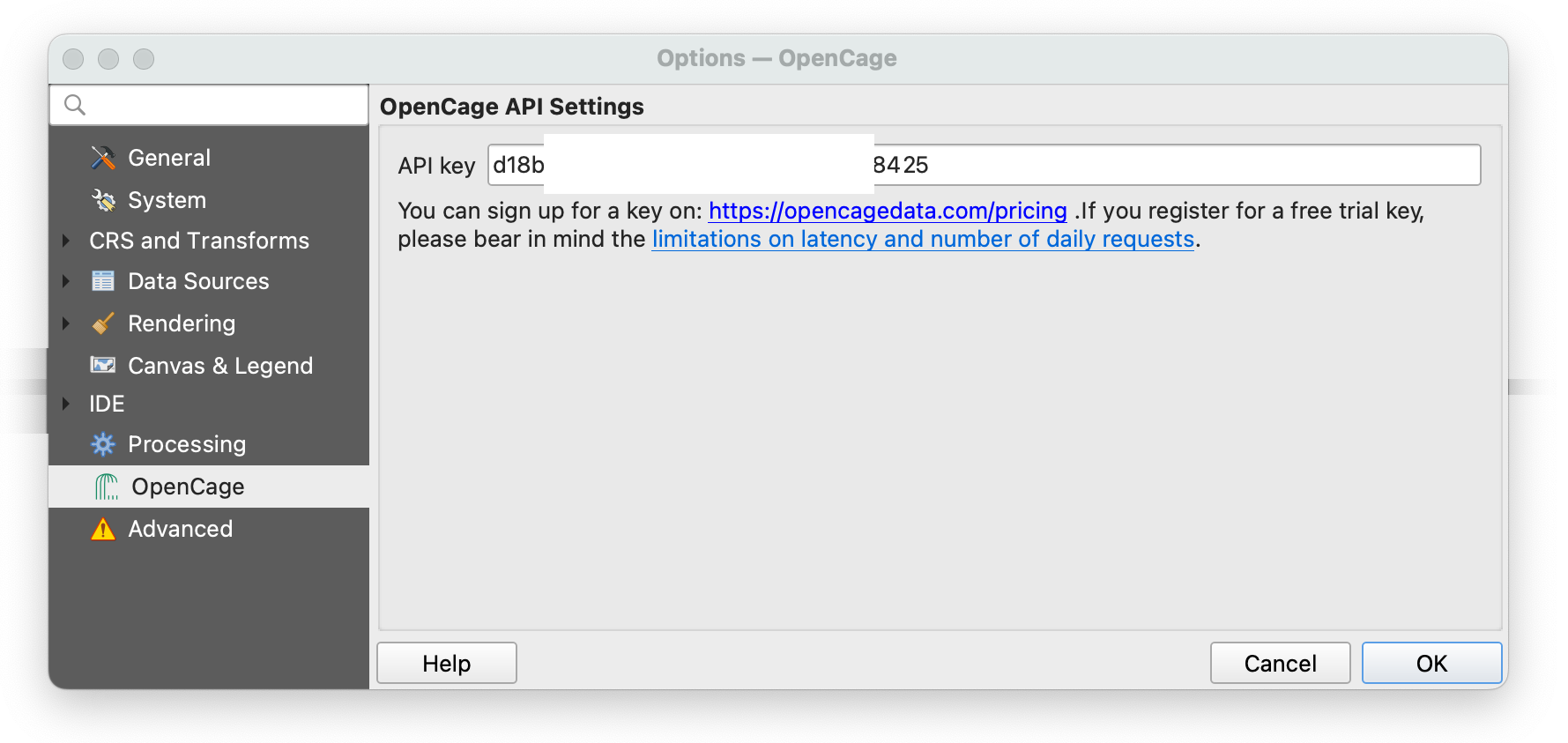 OpenCage Geocoding API QGIS Tutorial